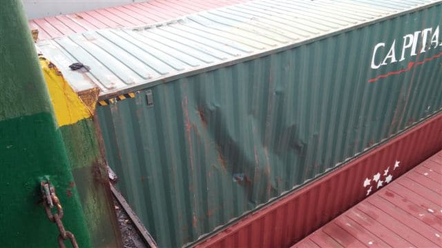 Real-time container tracking reports shock of 20G on a container while ...