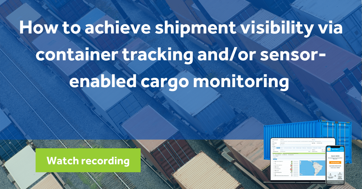 Ensuring cargo security and quality with cargo monitoring | Webinar